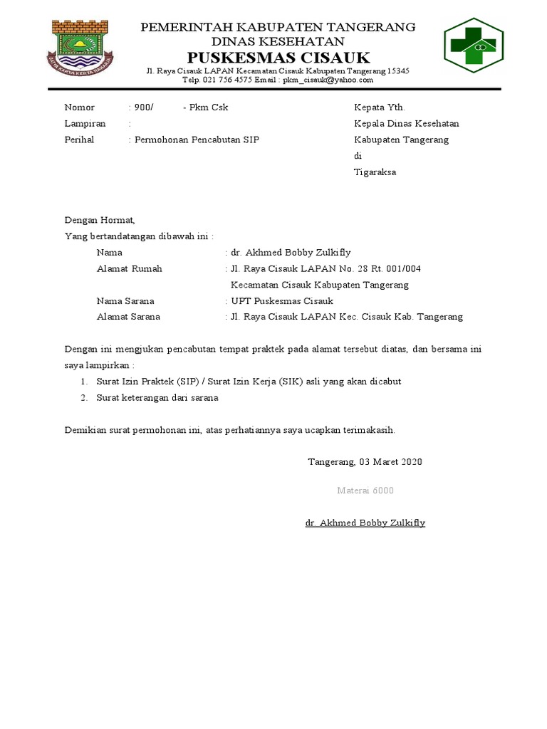 PENCABUTAN SIP | PDF