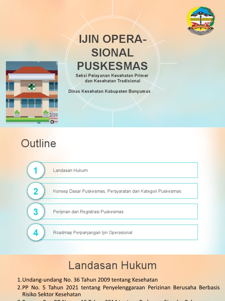 Ijin Operasional Puskesmas Sosialisasi | PDF