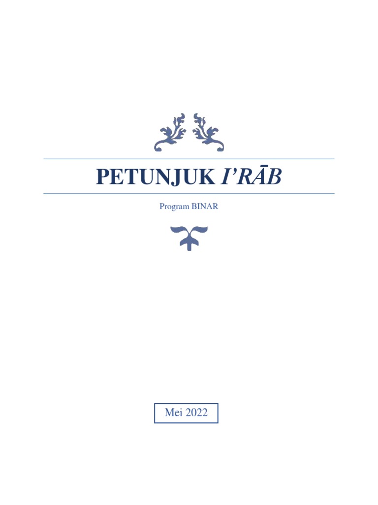 Petunjuk I'Rāb: Program BINAR | PDF