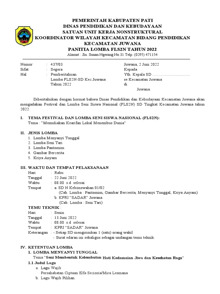 Juknis FLS2N 2022 | PDF | Ilmu Sosial | Seni