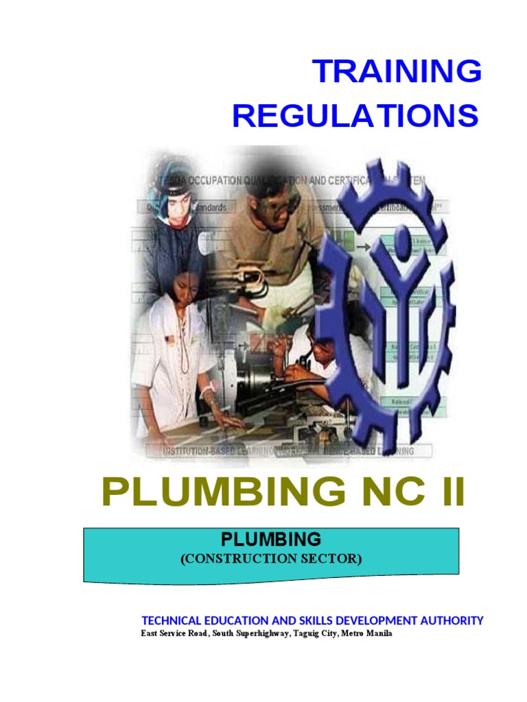Plumbing NC II Training Regulations | PDF | Occupational Safety And ...
