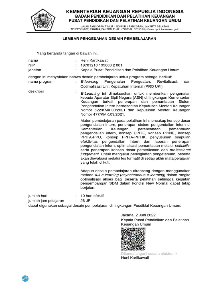 Kap E-Learning Pengenalan Pro Uki 2022 | PDF