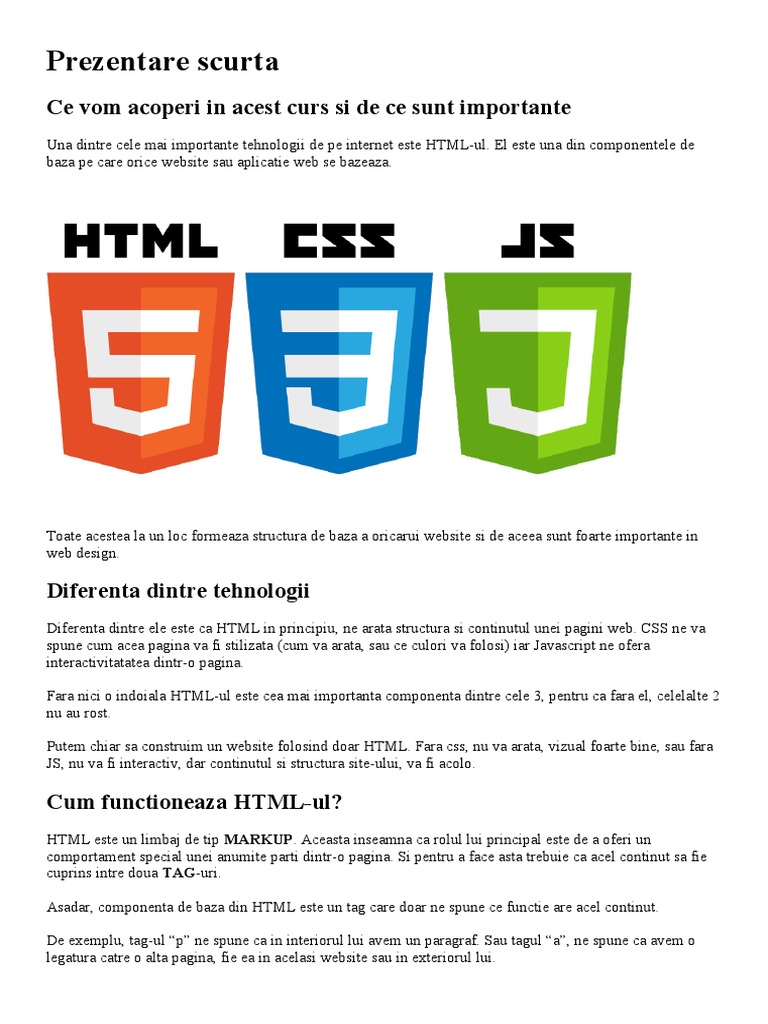 Curs HTML | PDF