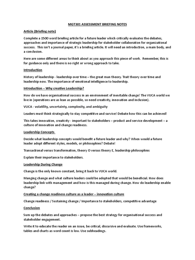 301article Briefing Note | PDF