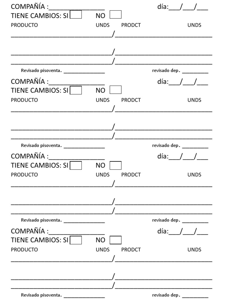FORMATO CAMBIOS.pptx | PDF