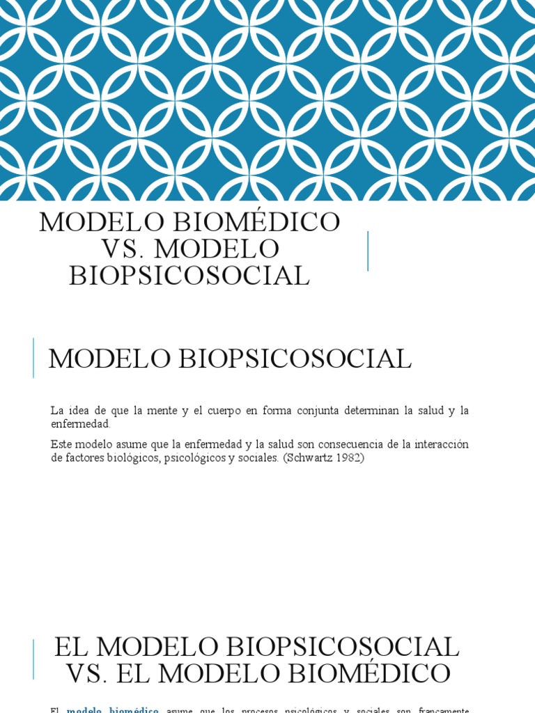 Modelo Biomédico | PDF | Sicología | Medicina CLINICA