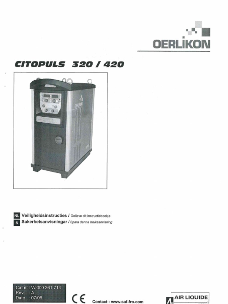 Oerlikon - Citopuls 320 420 PDF | PDF