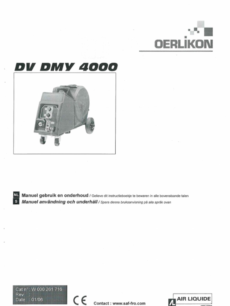 Oerlikon - DV Dmy 4000 PDF | PDF