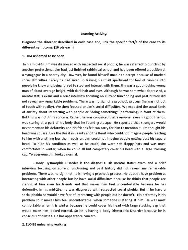 Module 4 Lesson 1 Pdf Mental Disorder Social Anxiety Disorder