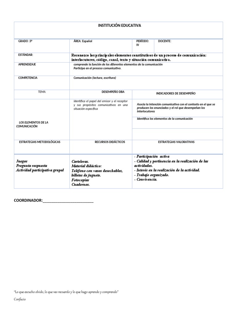 Clase Modelo 3° | PDF | Comunicación | Información