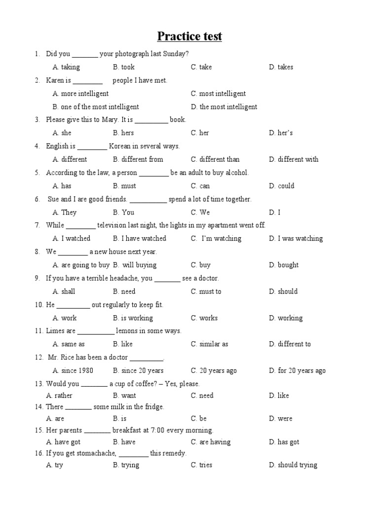 Bài Tập ôn cho lớp AV1 2019 | PDF