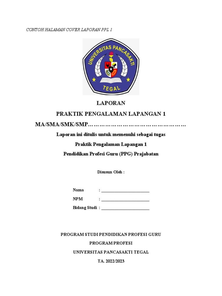 Format Laporan PPL 1 | PDF
