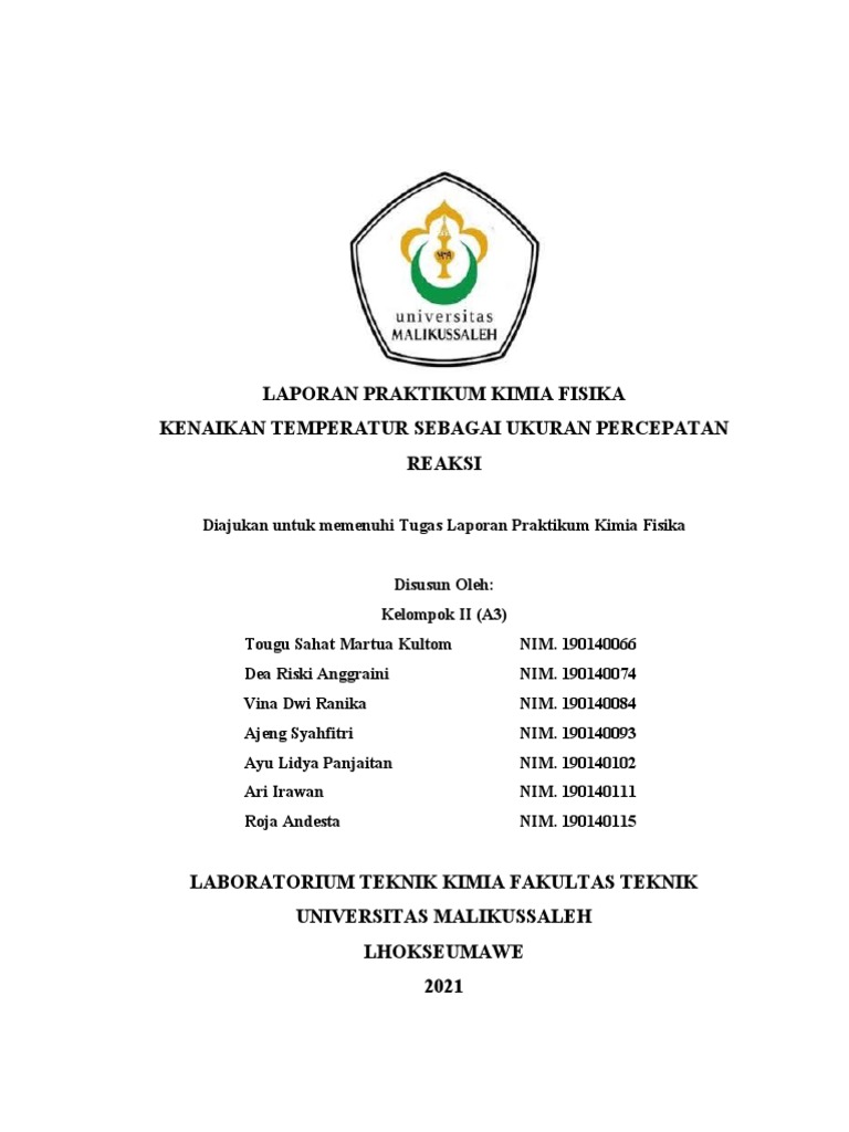 Laporan Praktikum Kimia Fisika | PDF