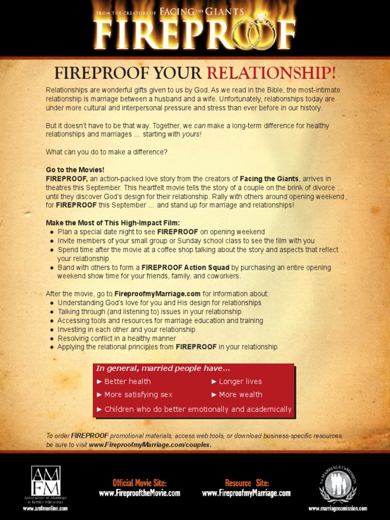 Fireproof Relationship | PDF