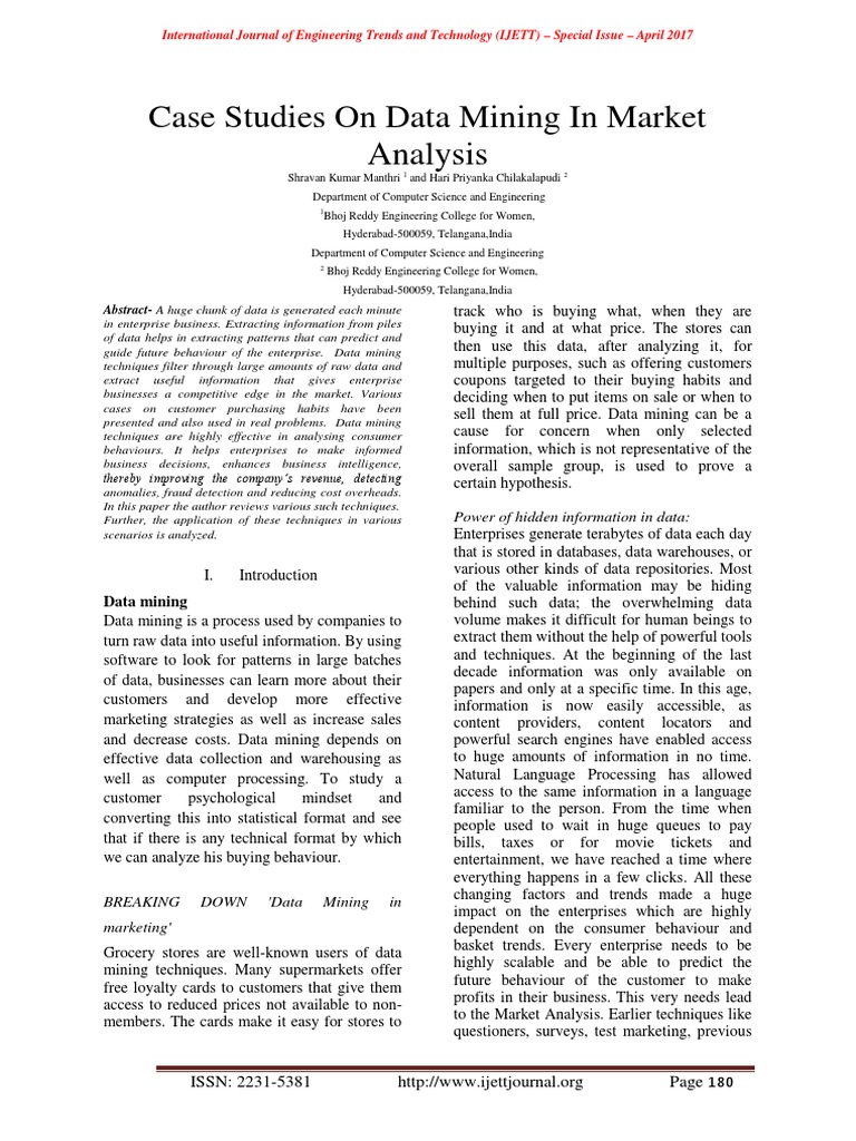 Case Study - Mining | PDF | Time Series | Information Science