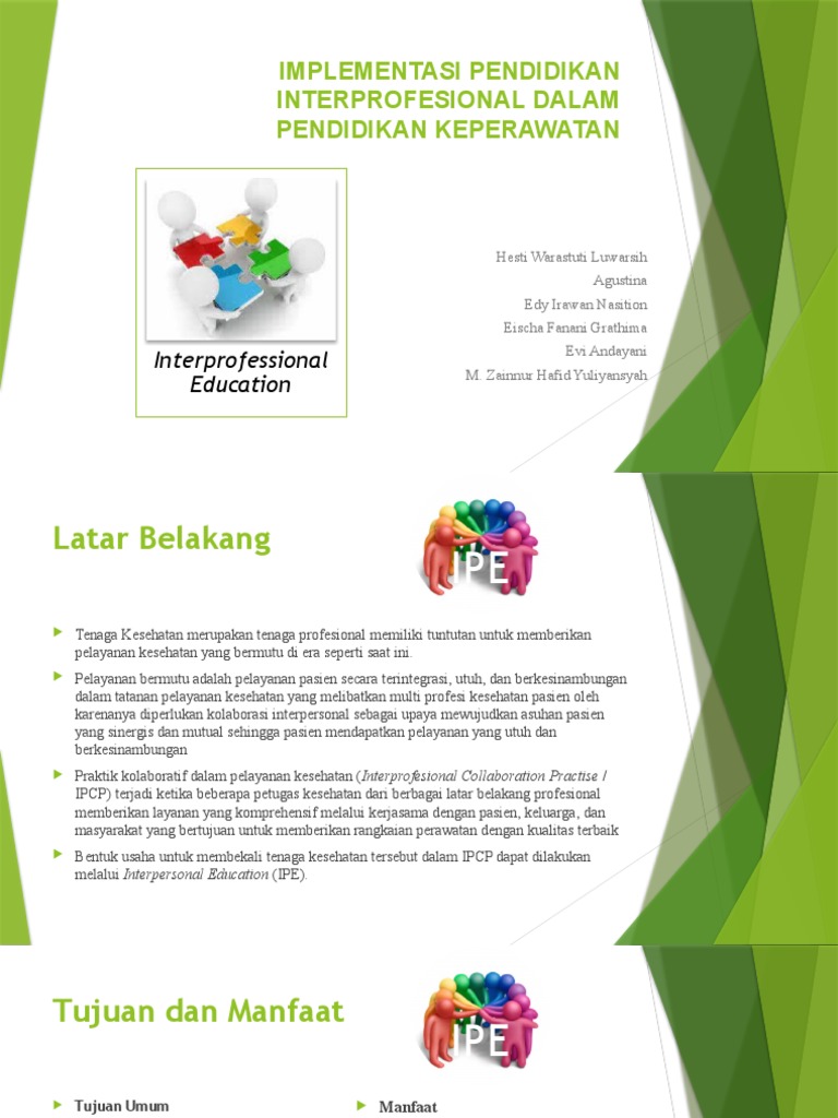 Implementasi Pendidikan Interprofesional Dalam Pendidikan Keperawatan | PDF