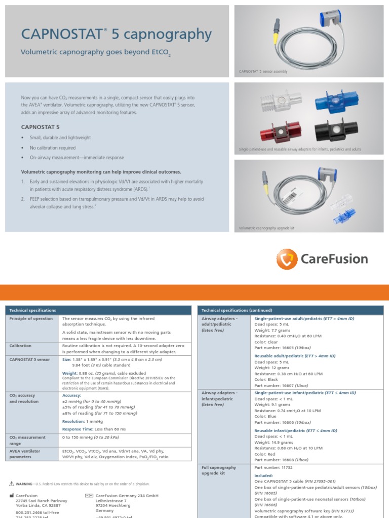 RC AVEA-Volumetric-Capnography BR EN | PDF | Pulmonology | Respiration