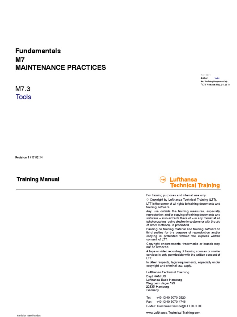 M07.03 Tools Rev 1 PDF | PDF | Oil | Lubricant