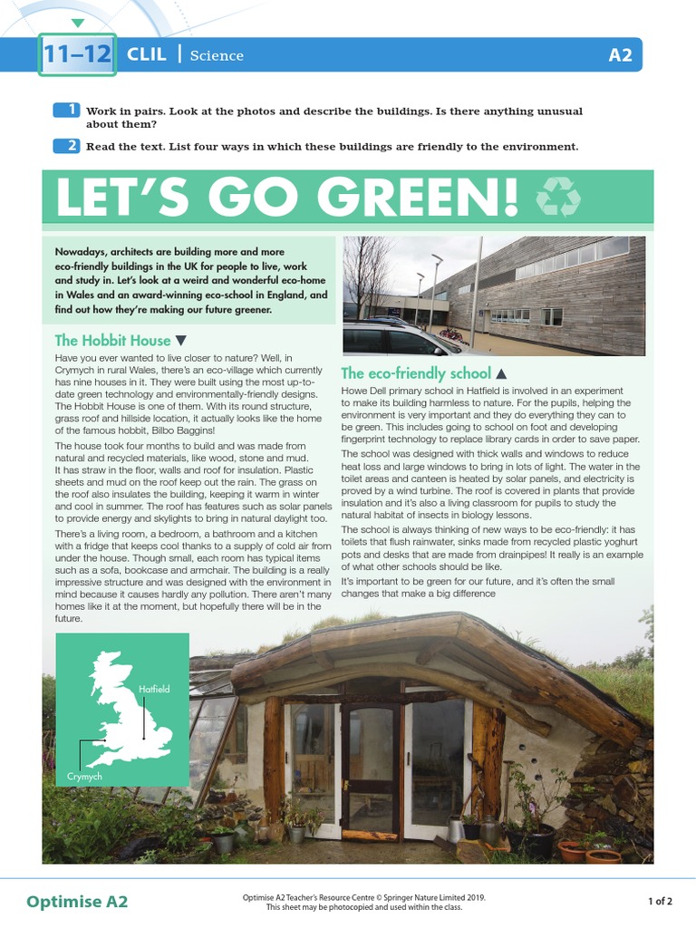 OPT A2 CLIL Units11-12 Worksheet | PDF | Building Insulation | Roof