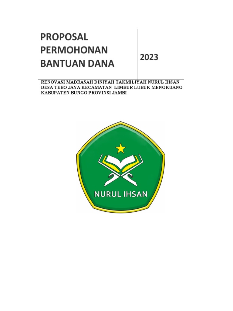 Proposal Renovasi MDT | PDF | Griya & Taman