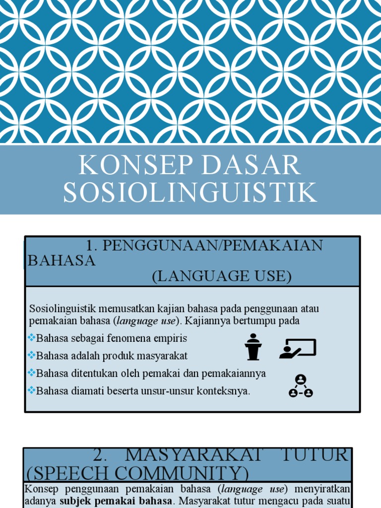 Konsep Dasar Sosiolinguistik | PDF