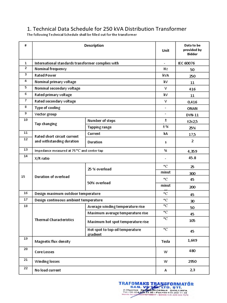 DATASHEET-250-11 KRG | PDF | Transformer | Materials Science