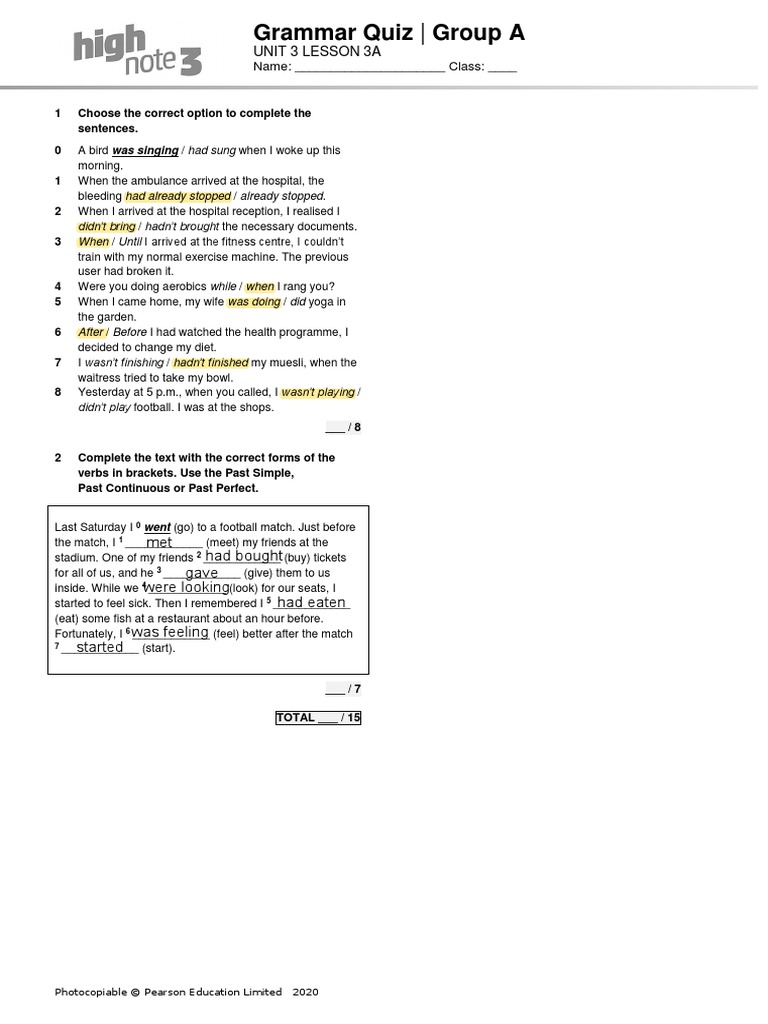 grammar 2A.pdf | PDF