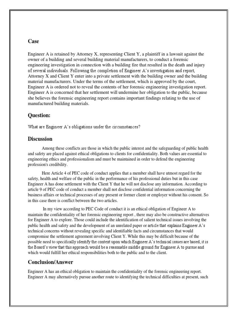 Case Study | PDF | Confidentiality | Social Institutions