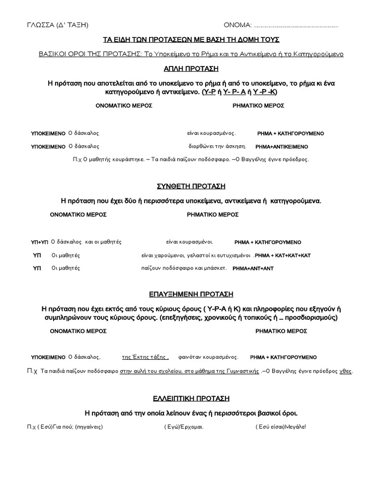 ΕΙΔΗ ΠΡΟΤΑΣΕΩΝ | PDF