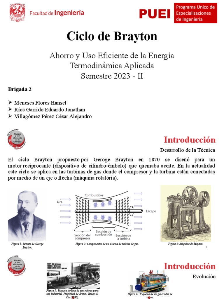 Ciclo Brayton y su Aplicación en Turbinas | PDF