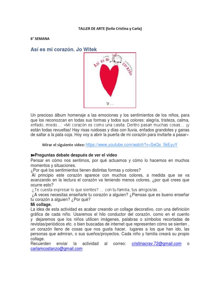 TALLER DE ARTE Clase 6 | PDF TALLER DE ARTE Clase 6 | PDF