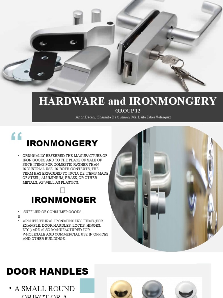 Understanding Ironmongery Types | PDF