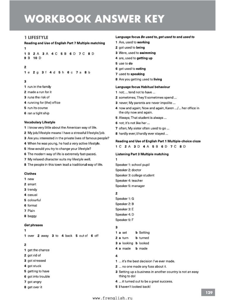 Ready For First - 4th Edition - WB - KEY | PDF