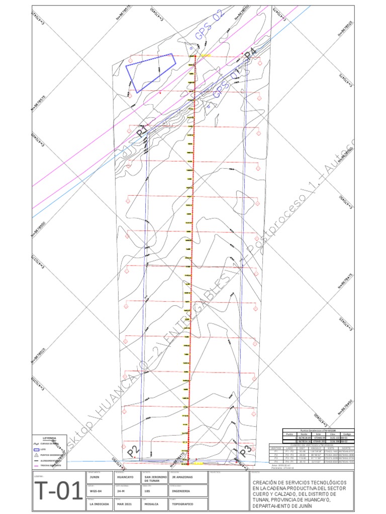 Topografia San Jeronimo | PDF | Geodesia | Datos geográficos e información