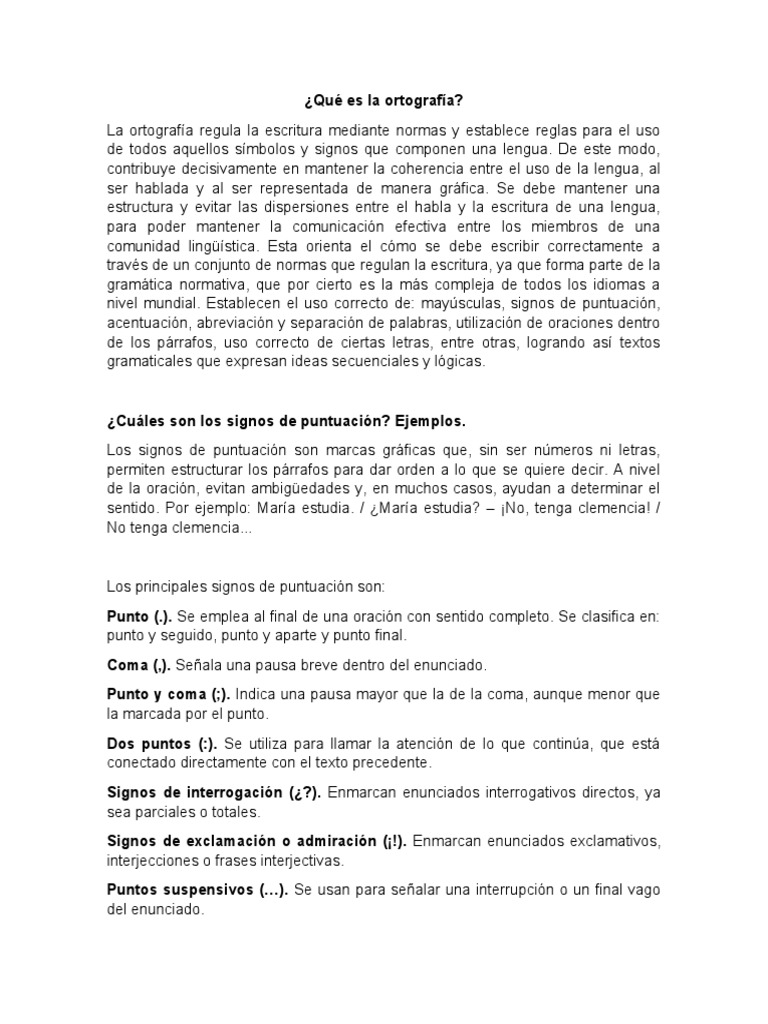 Ortografía | PDF | Coma | Comillas