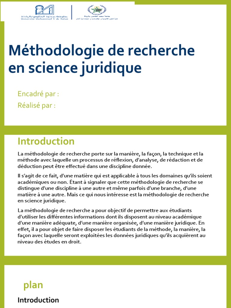 Methodologie de Rcherche en Science Juridique | PDF | Science ...