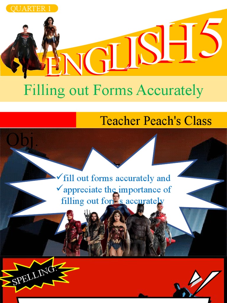 English 5 - Filling Out Forms Accurately - WK11 | PDF | All Rights Reserved | Deposit Account