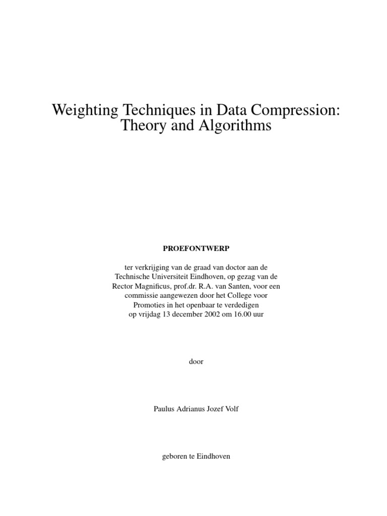 Advanced Data Compression Methods | PDF | Data Compression | Algorithms