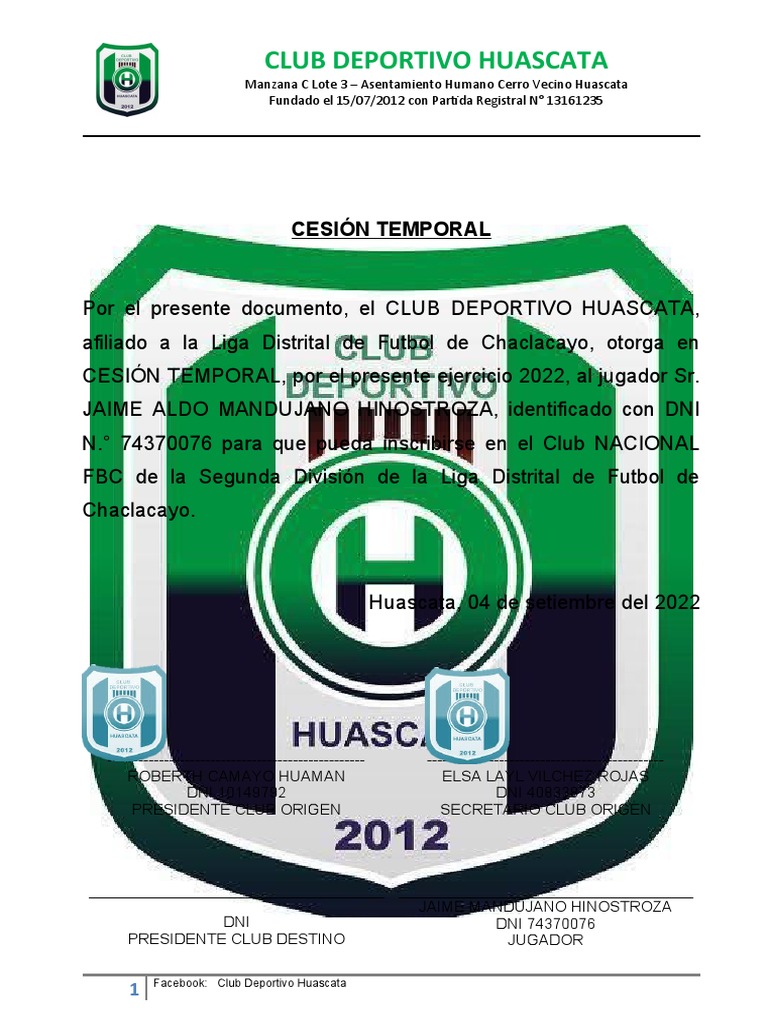 Cesión Temporal Jaime | PDF