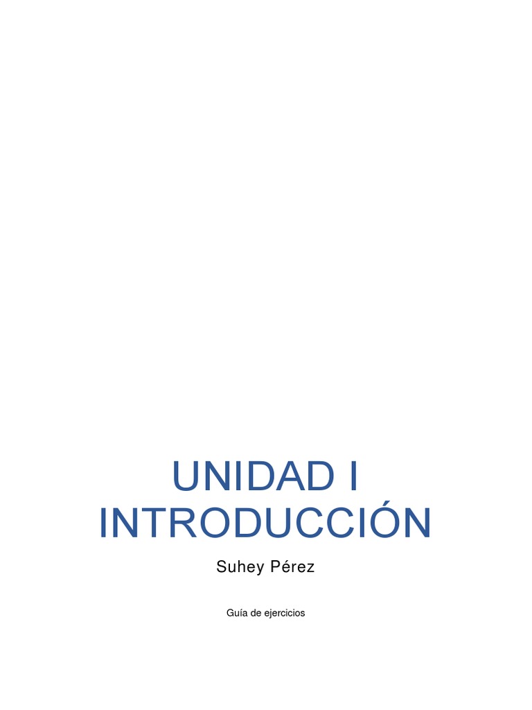 Ejercicios Unidad I Introduccion | PDF | Enlace químico | Ácido