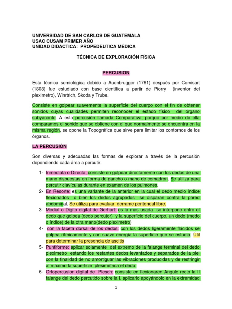 Percusión 2 | PDF | Sonido | Mano