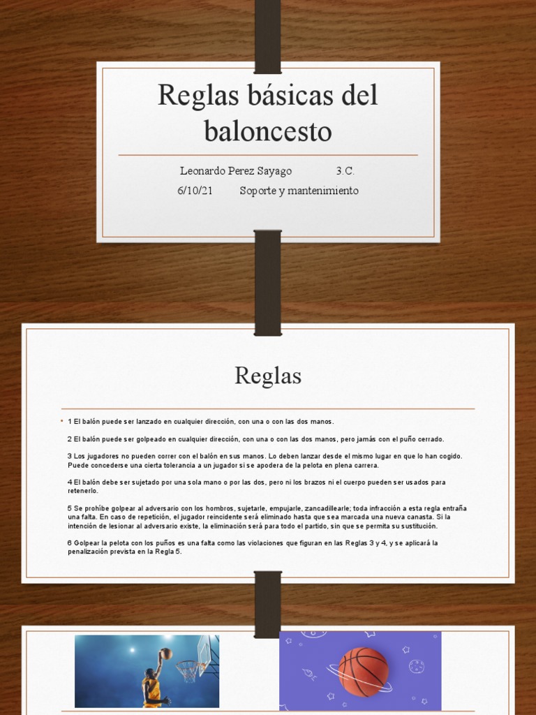 Reglas Básicas Del Baloncesto | PDF | Árbitro | Deportes