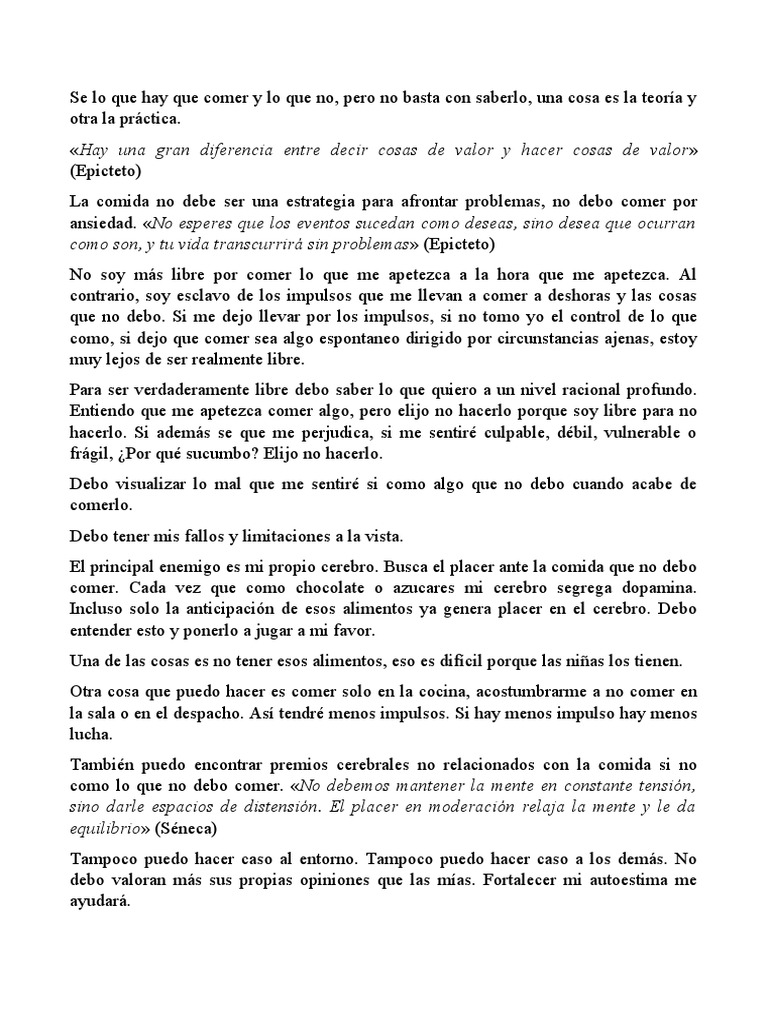 Controla tus impulsos alimentarios | PDF | Relaciones personales ...