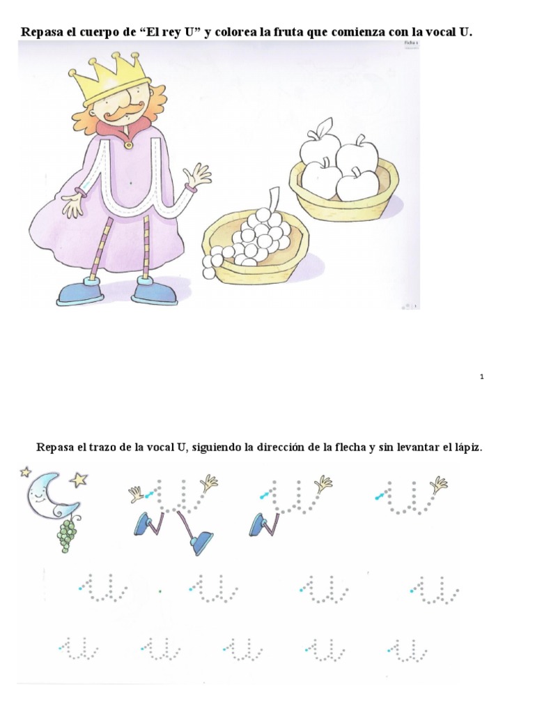 Actividades Letra U | PDF