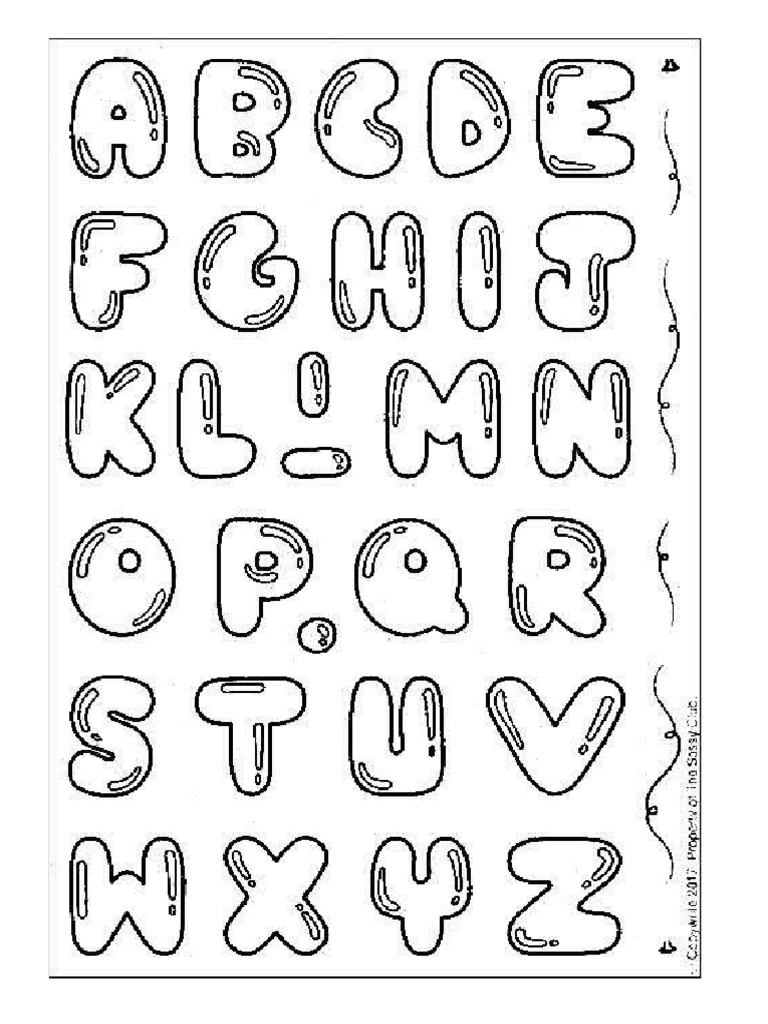 Moldes Letras Pequeñas | PDF