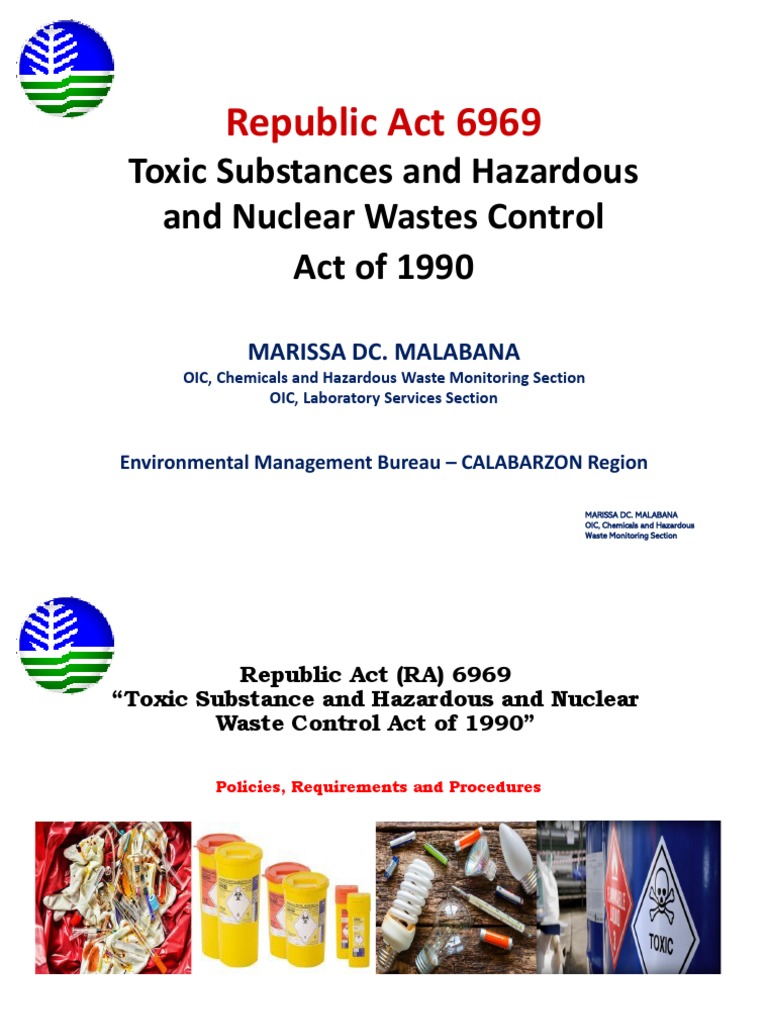 D. Ra 6969 PDF | PDF | Waste | Hazards