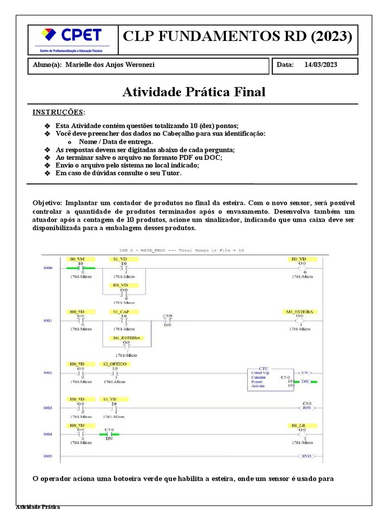Atividade Pratica Final | PDF