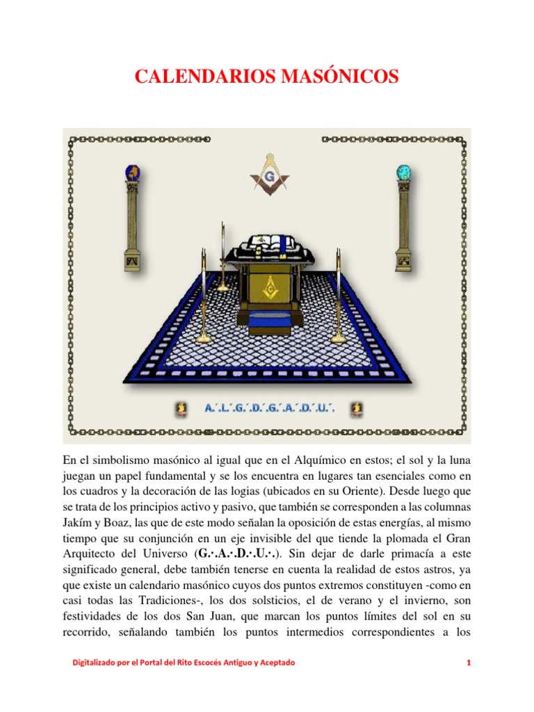 03 - Calendarios - Masónicos | PDF | Zodíaco | Astronomía