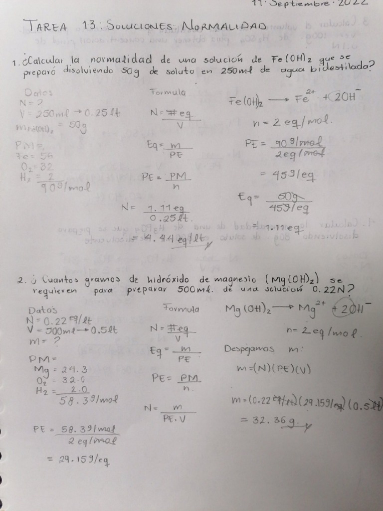 Tarea 13 Soluciones - Normalidad | PDF