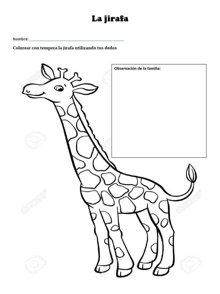 4 La Jirafa Ficha | PDF